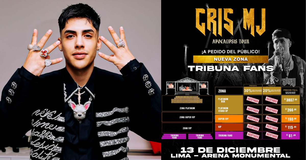 CRIS MJ hará vibrar Lima con concierto en el Arena Monumental este 13 ...